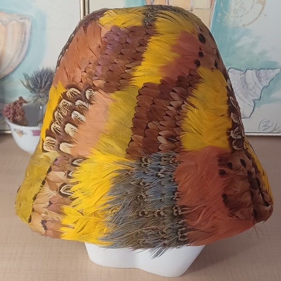 Accessories | Vintage Pheasant Feather Bucket Hat | Poshmark